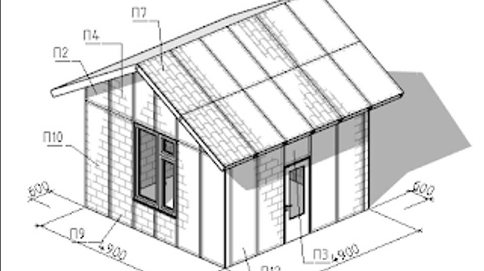Revit 2013 - Урок - Панели для каркасно-щитового дома