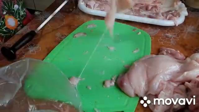 куринный рулет из куриннной тушки!