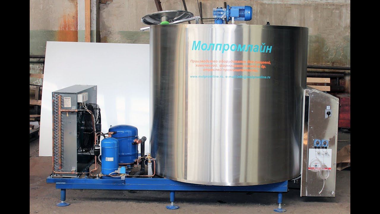 Танк-охладитель молока со встроенной CIP-мойкой