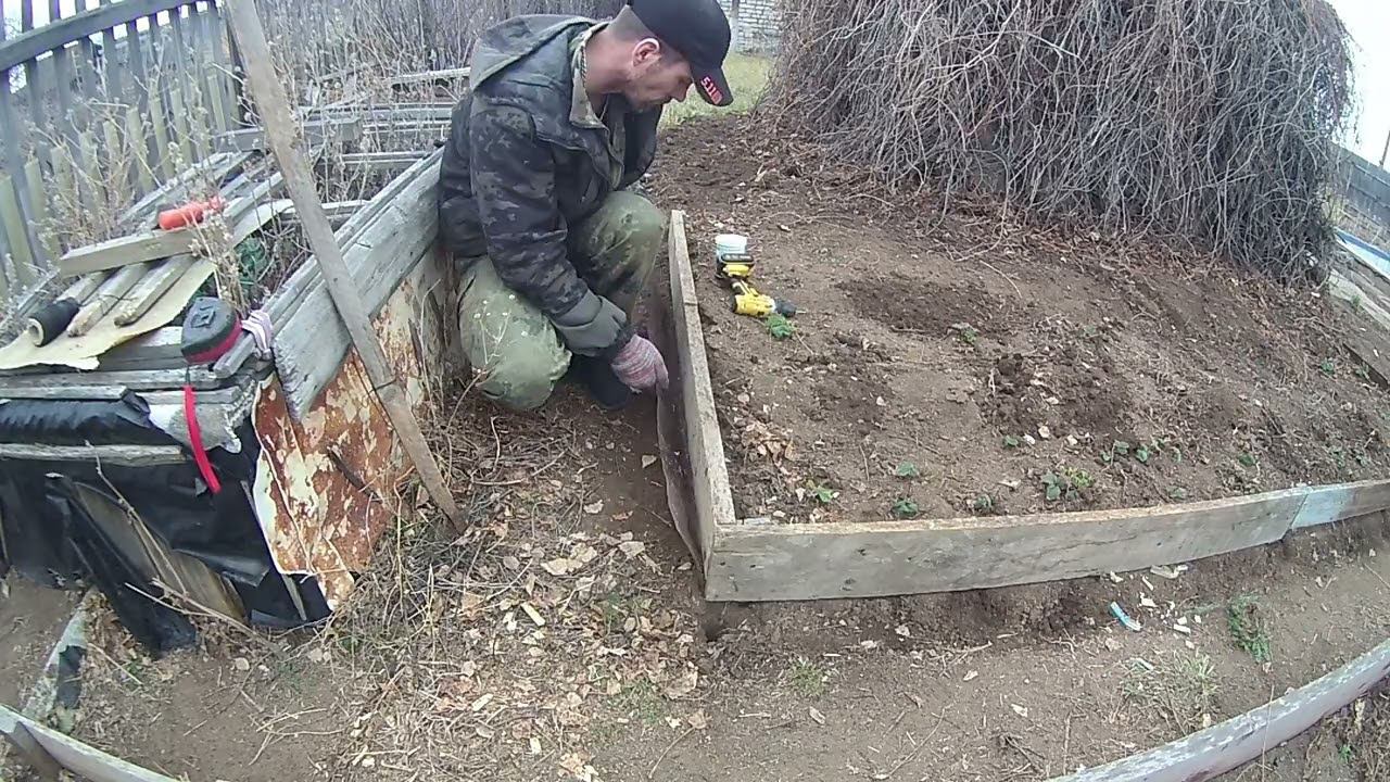 Восстановление бортов на  грядках.