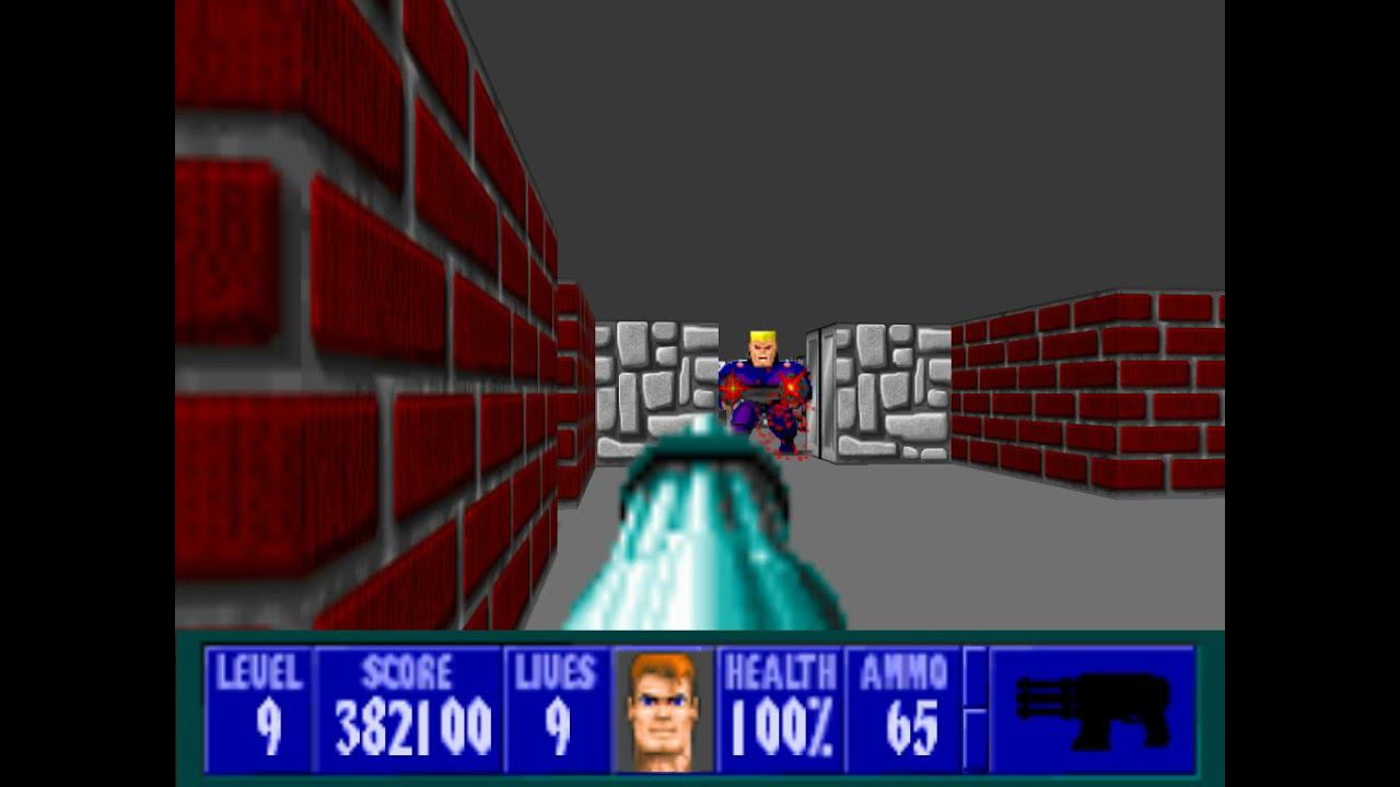 Прохождение Wolfenstein 3D Эпизод 1 Побег из Wolfenstein Ганс Гроссе #9