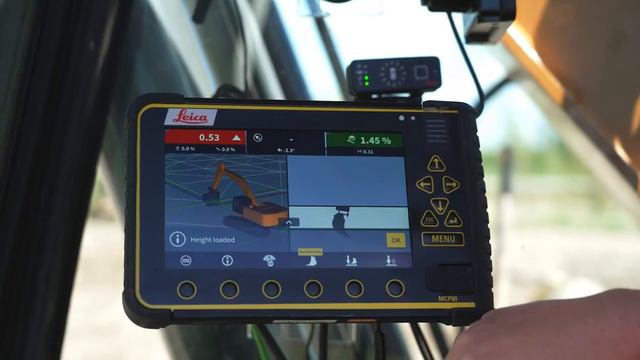 Передача отметок ковшом экскаватора в режиме 2Д