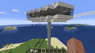 Как построить летающую тарелку и кровать с подушкой в Minecraft.