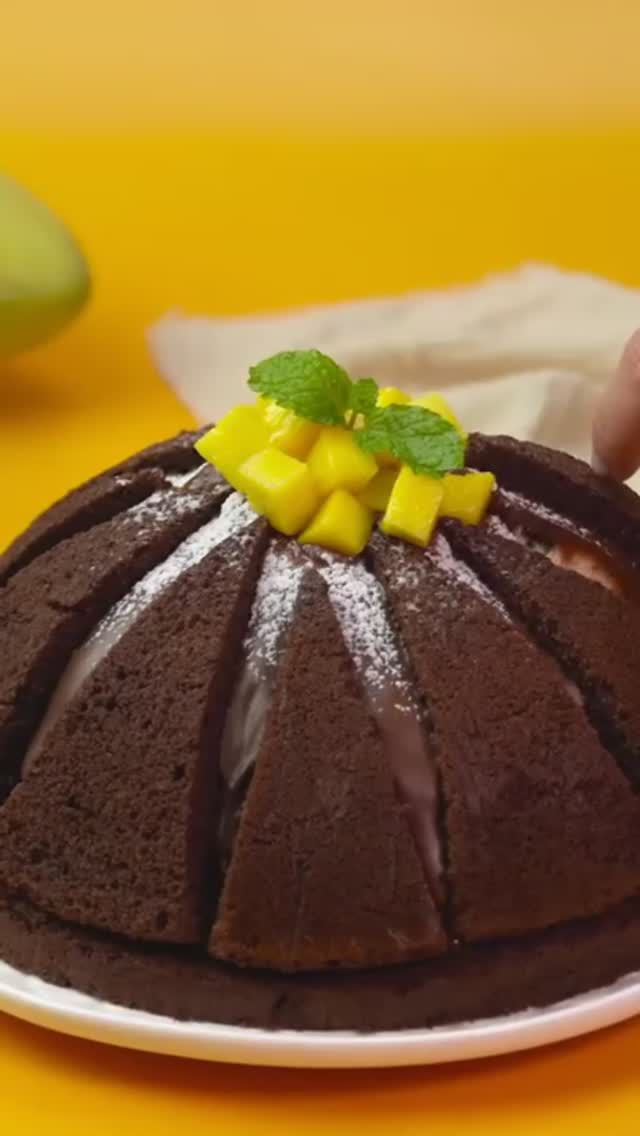 Манговый шоколадный торт