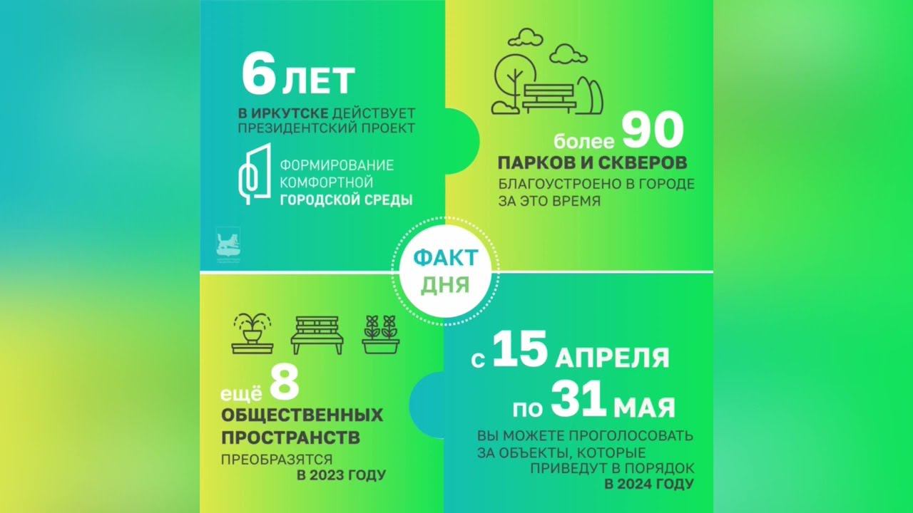 #Фактдня_Иркутск - Формирование комфортной городской среды