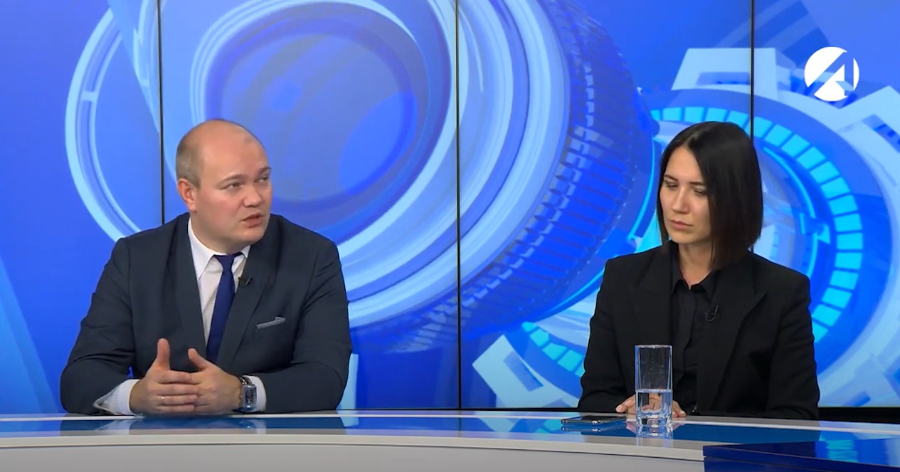 Соловьёв Александр и Евгения Муринец в программе "Точка зрения" на канале "Астрахань 24", 18.12.20