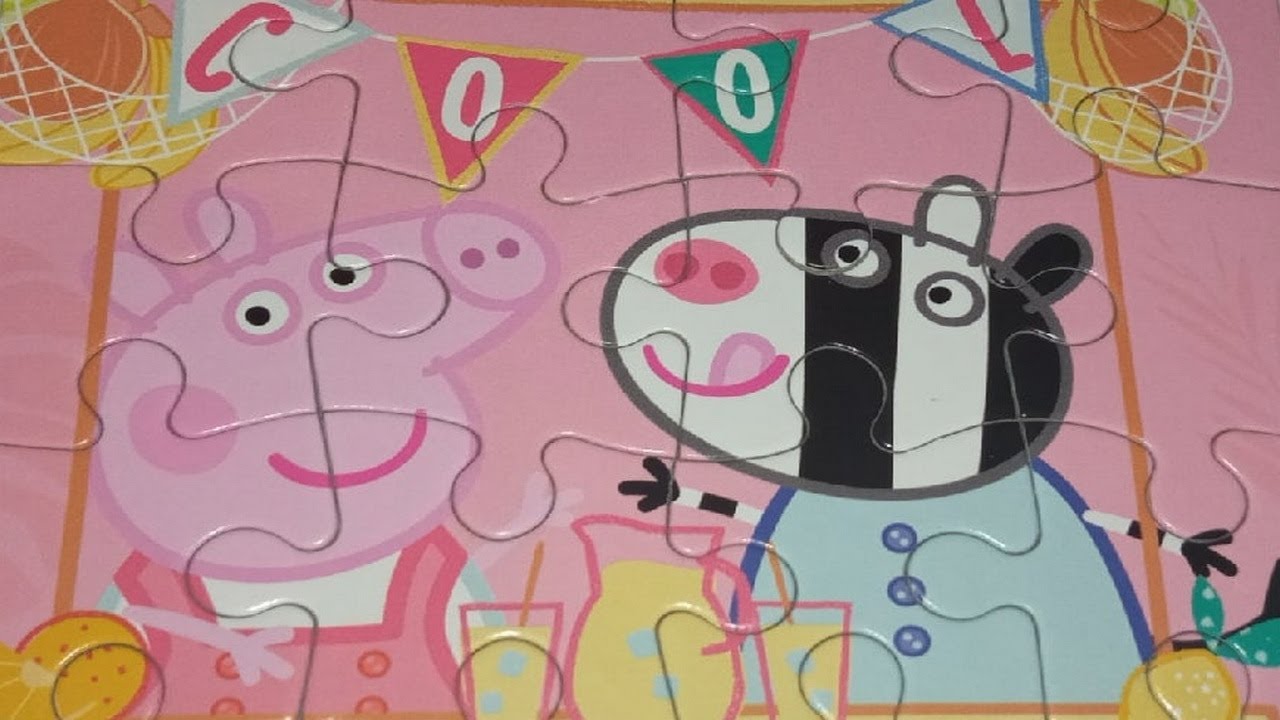 Пазл Свинка Пеппа, Лимонадное настроение - собираем пазлы для детей | Polinka-Vitaminka