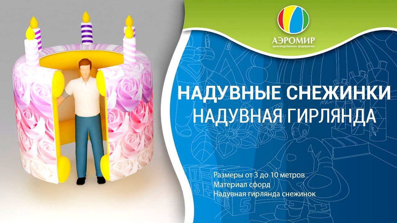 Надувная фигура Торт  — Надувные декорации