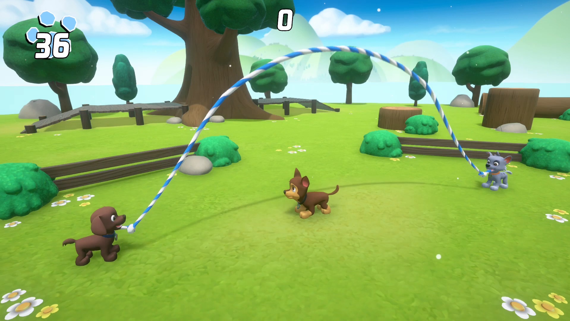 Щенячий патруль и Мегащенки. Скакалочка