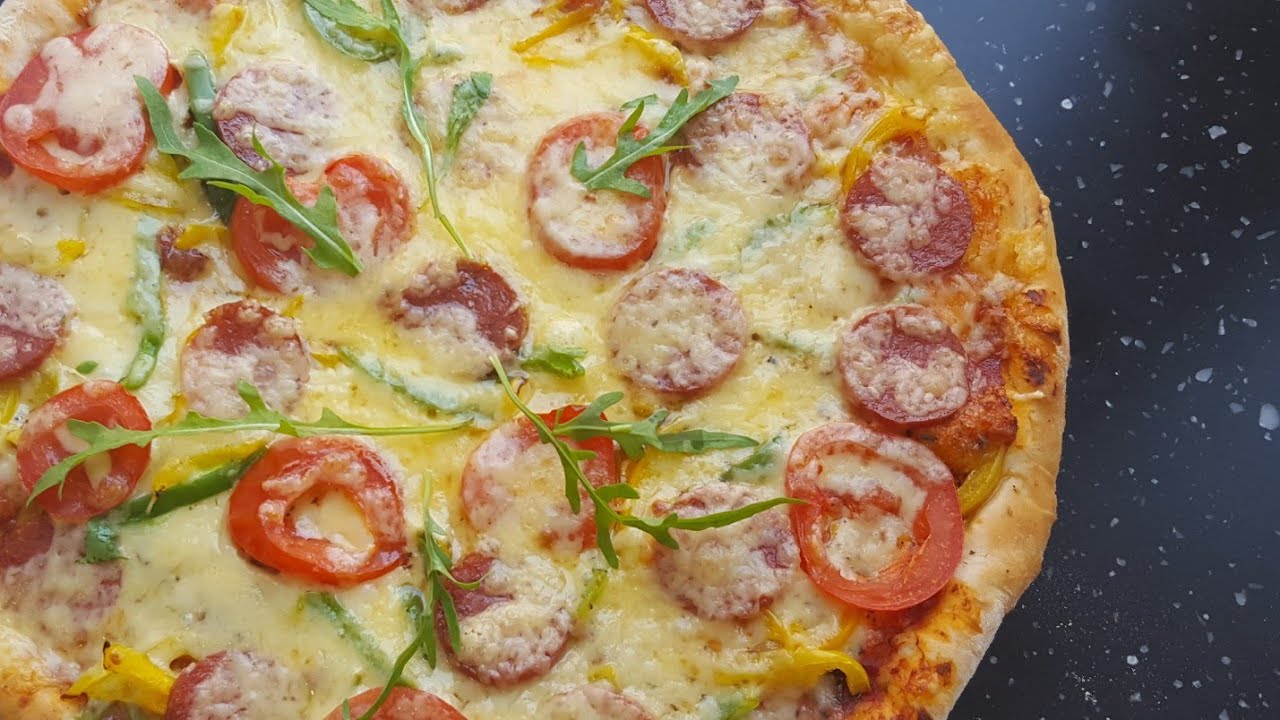 Идеальное тесто для пиццы вкусная и быстрая домашняя пицца