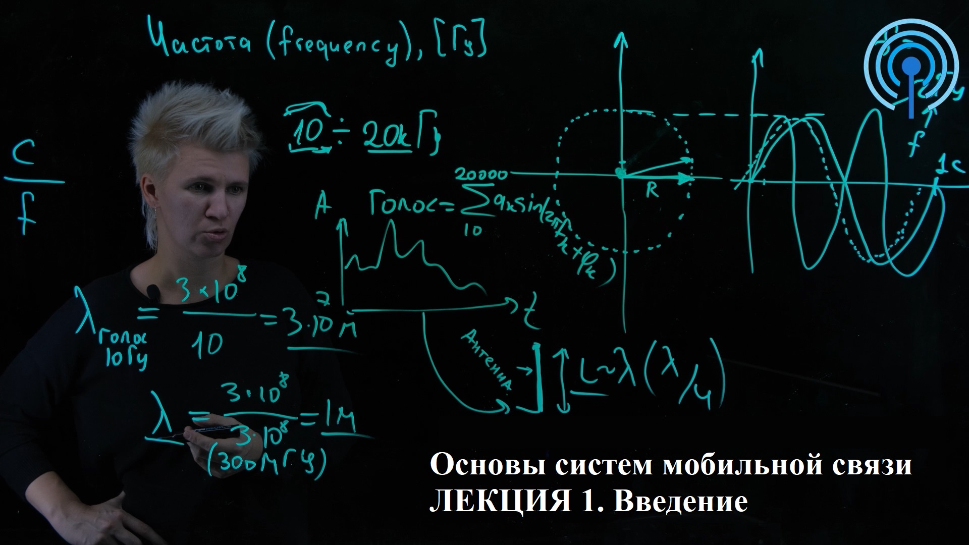 Лекция 1. Введение. Радиосигналы. Эволюция мобильных сетей