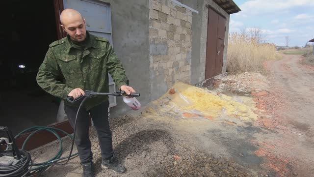 Ремонт пеногенератора.