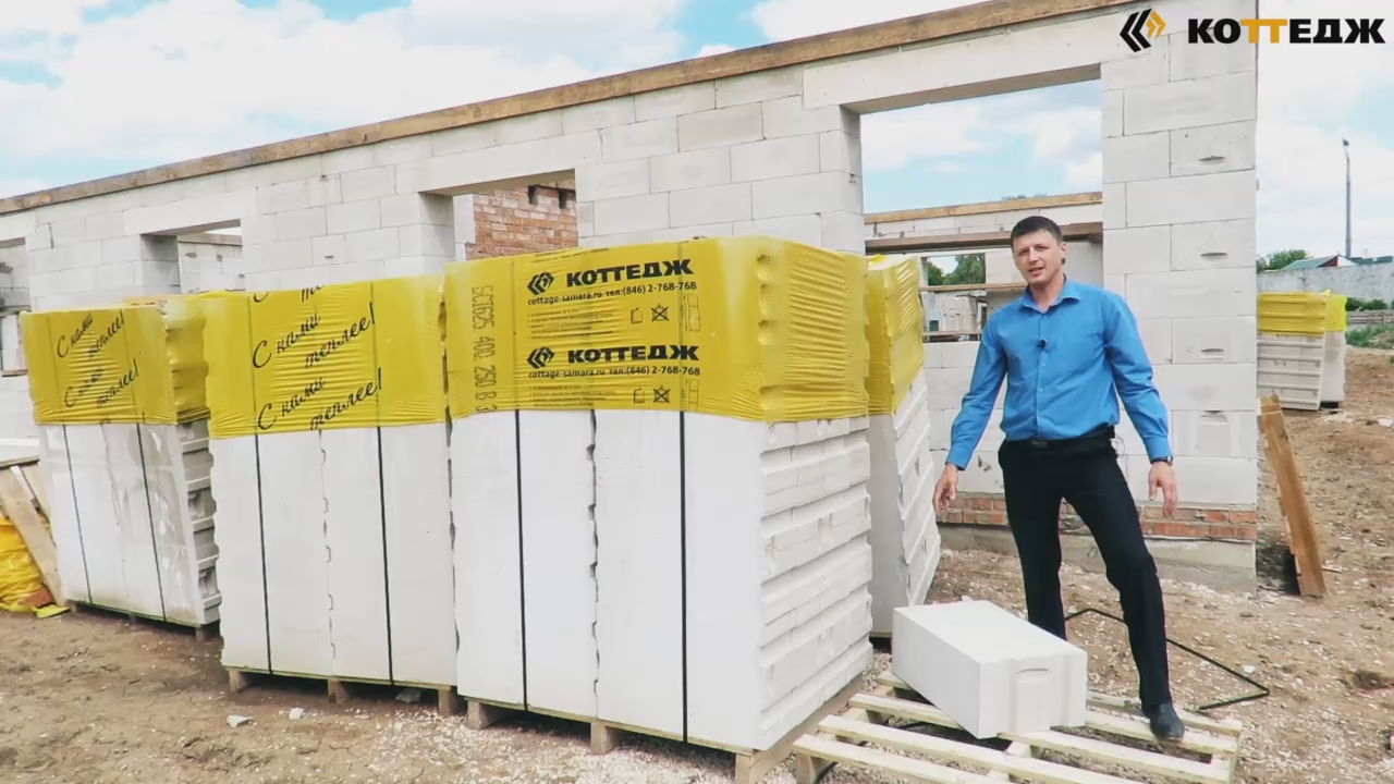 Дом из газобетона. Часть 2. Кладка стен 1 этажа