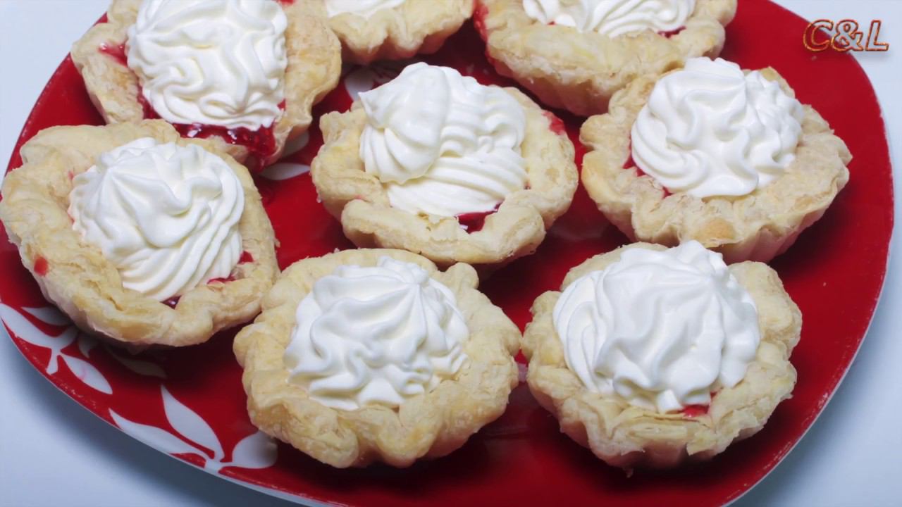 Пирожное с начинкой из джема и крема Готовим сами