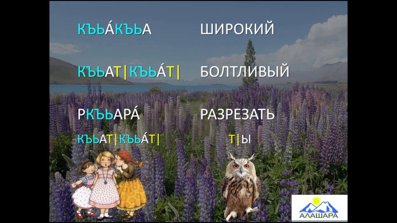Видеоурок: обучение абазинскому языку. 53 занятие