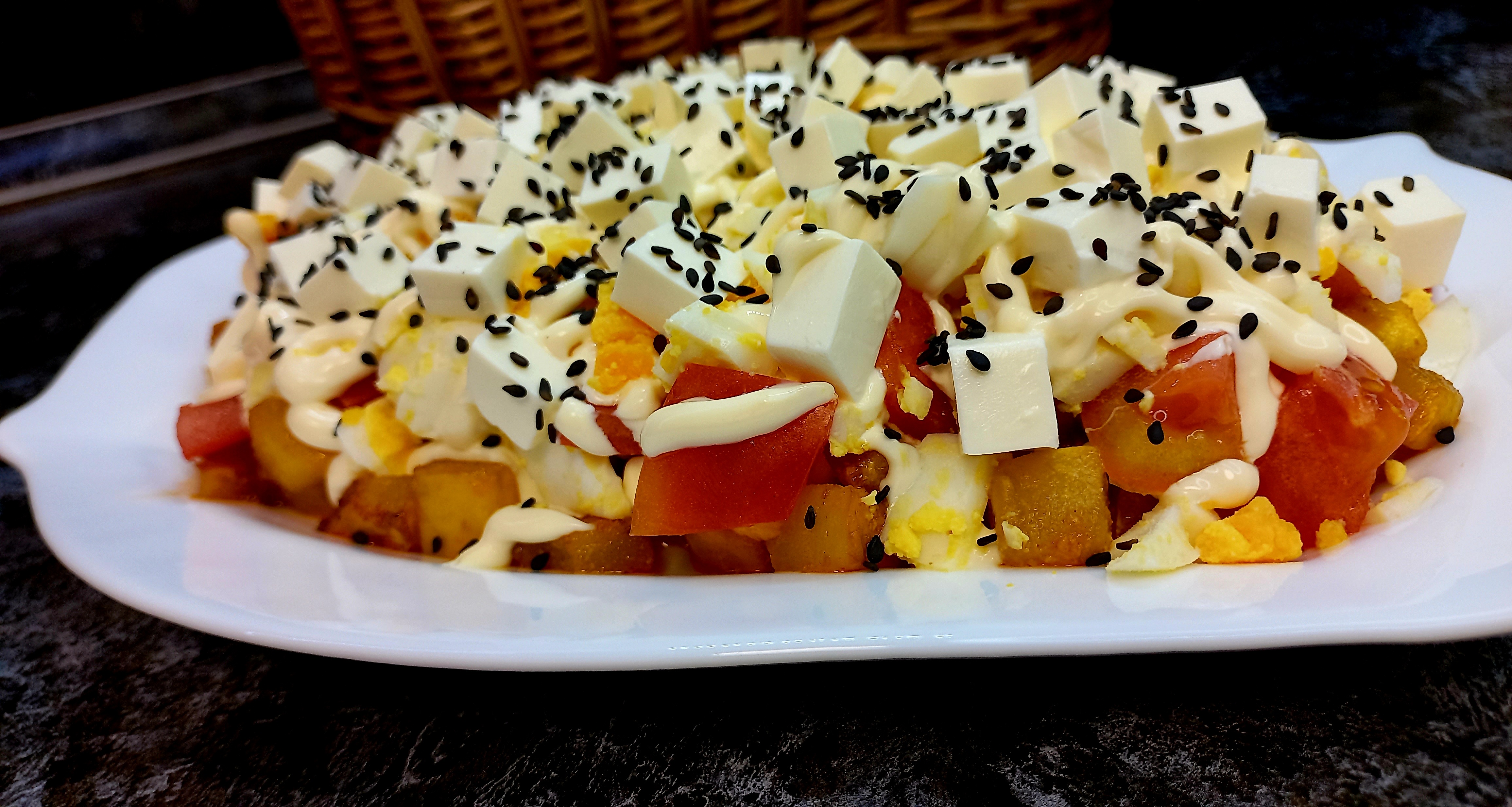 Легкий, вкусный, красивый салат на праздничный стол