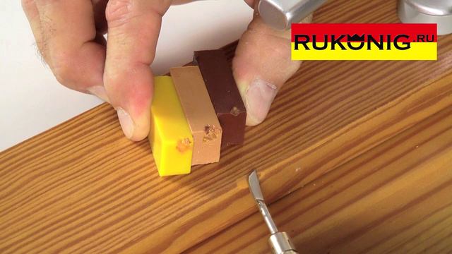 28. Реставрируем скол на деревянной раме окна сверхтвердыми восками Konig (König)