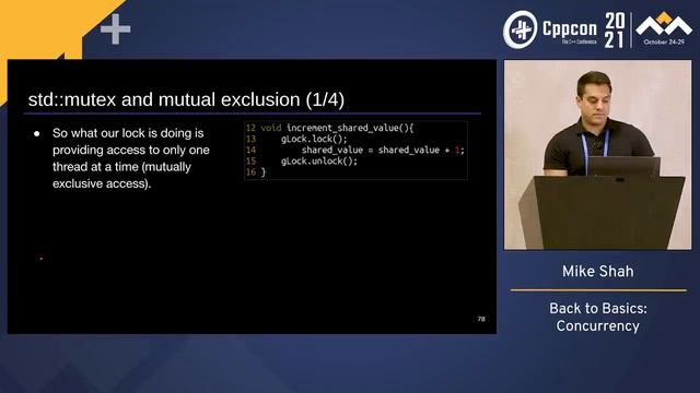 Back to Basics_ Concurrency - Mike Shah - CppCon 2021