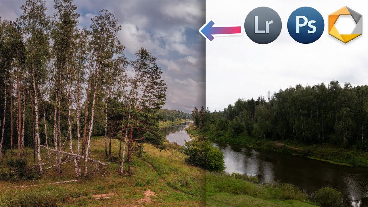 Обработка фотографий в Lightroom | Уроки Фотошопа и Лайтрума / Летний Художественный Пейзаж