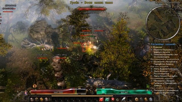 Классический Игровой Геймплей По Grim Dawn  Типичная битва С Нобами.mp4
