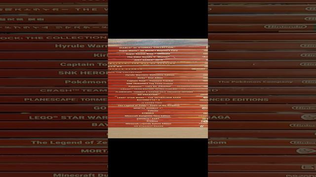 Игры из моей коллекции на nintendo switch .