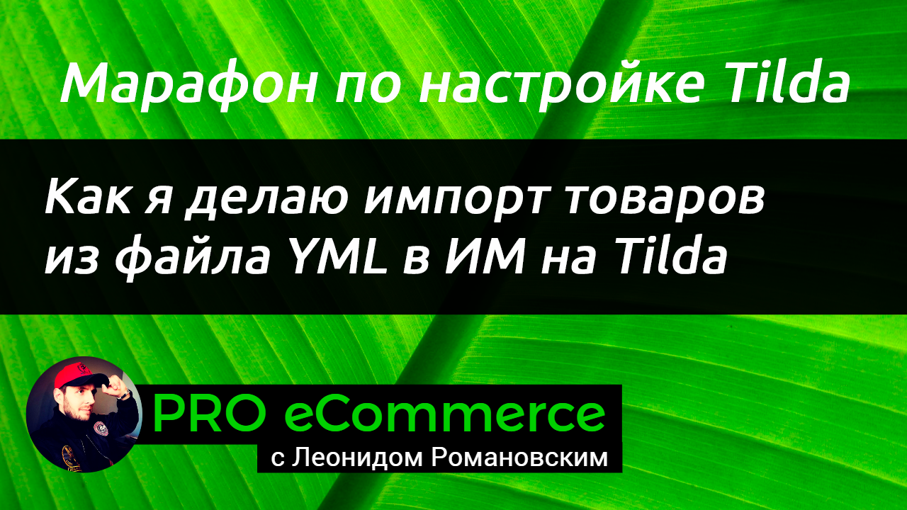 Как я делаю импорт товаров из файла YML на Tilda