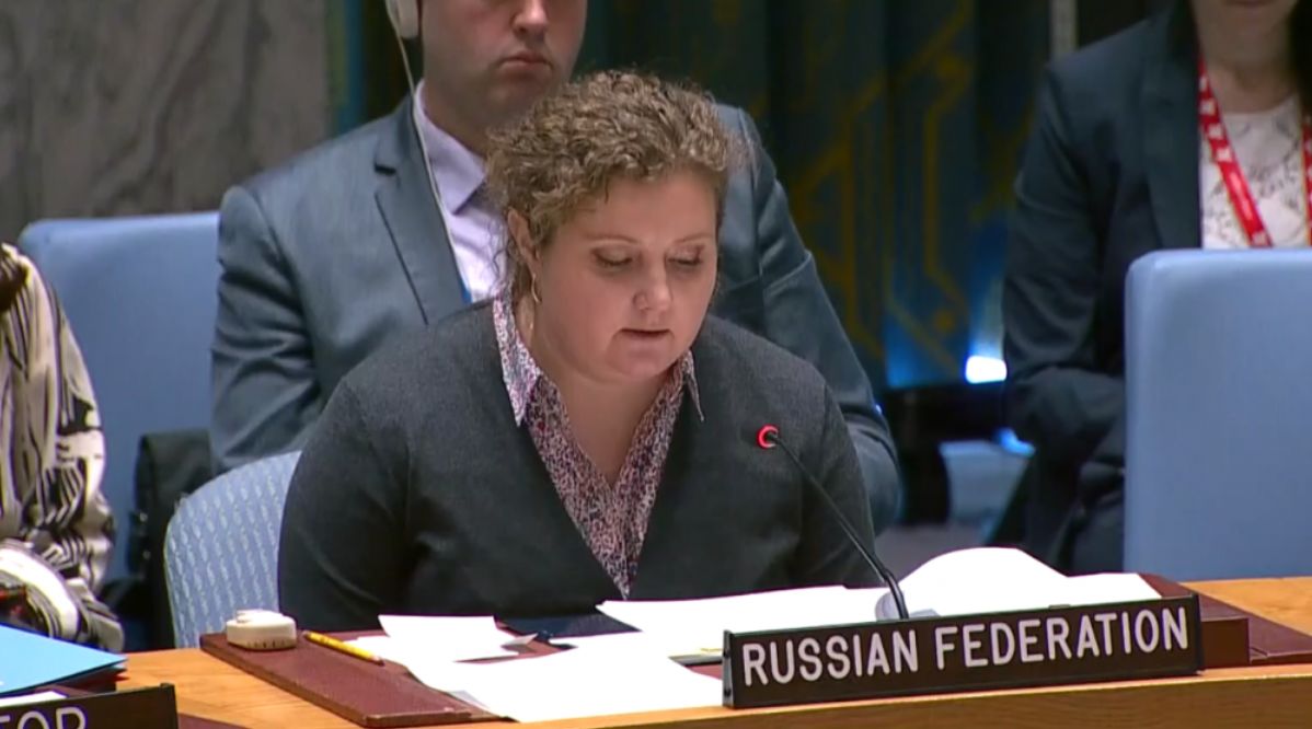 ? А.М.Евстигнеева в СБ ООН. Выступление на заседании СБ ООН по КНДР (20.03.2023)