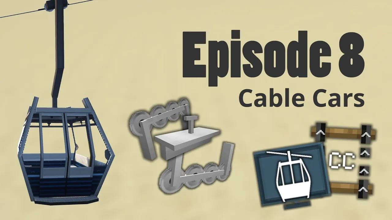 s01e08 - Канатные дороги - Minecraft Transit Railway Tutorials Эпизод 8