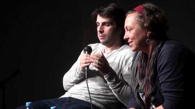 ВСТРЕЧА С СОЗДАТЕЛЯМИ СПЕКТАКЛЯ "СЕВЕРНАЯ ОДИССЕЯ"  В РАМТе 15.10.2015. Е. ГРАНИТОВА И ПЕТР НАЛИЧ