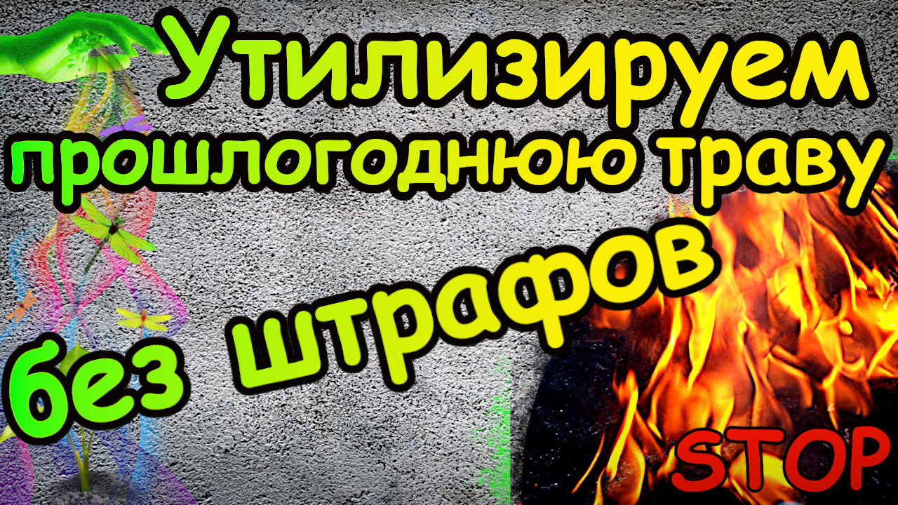 Утилизируем прошлогоднюю траву без штрафов