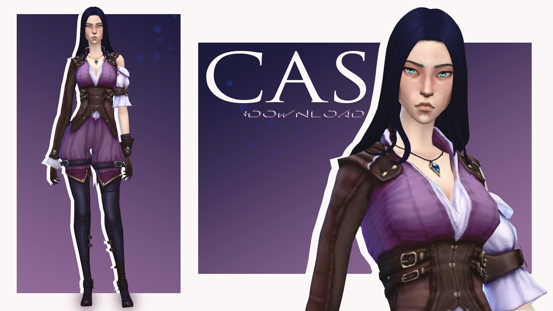 The Sims 4 CAS | Arcane - Кейтлин [+Download]