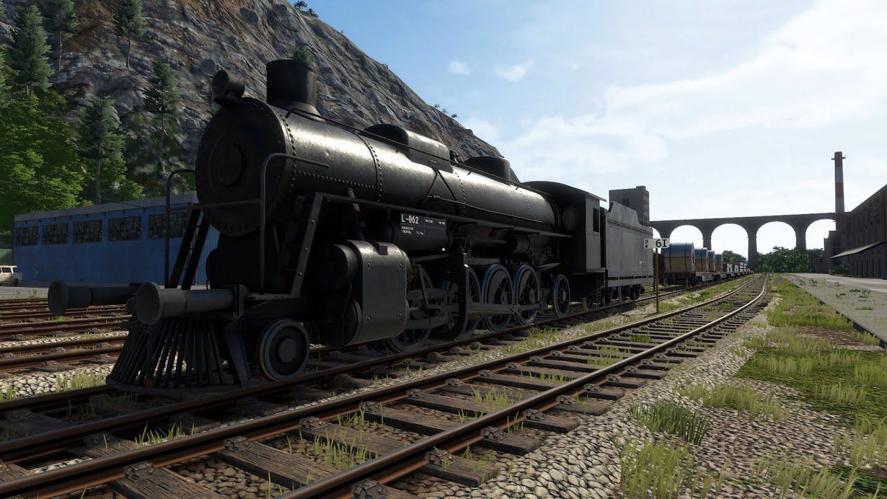 Derail Valley /7 часть / Паровоз/2 аварии/ Вытащил 32 вагона 1054 тонны в гору !!!