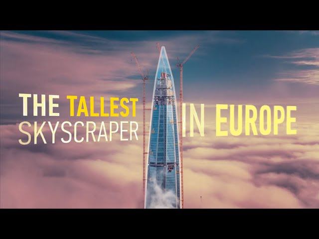 St-PETERSBURG  Lakhta Center. The highest building in Europe