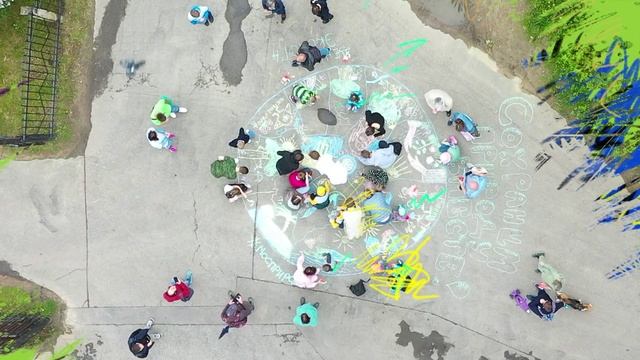 Флешмоб рисунков на асфальте "Зеленая планета"