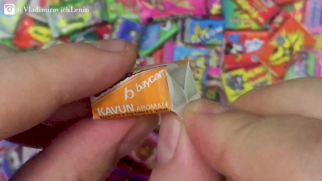 BomBibom - Разворачиваем Жевательную резинку_жвачка из 90хЖвачка Бомбибом Бомбик Baycan Gida Turkey