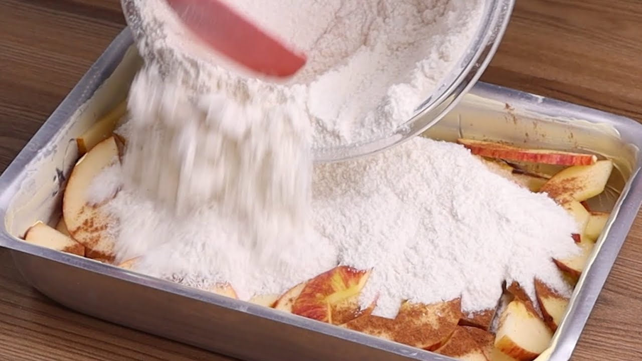 Яблочный пирог, который тает во рту! Идеальный и быстрый рецепт