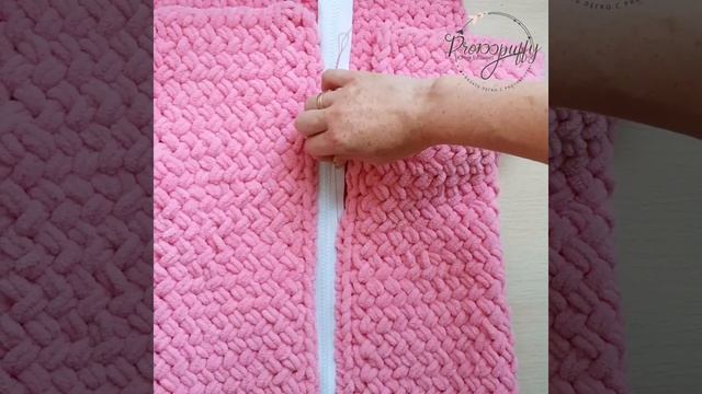 Как вшить молнию в изделие из Alize Puffy