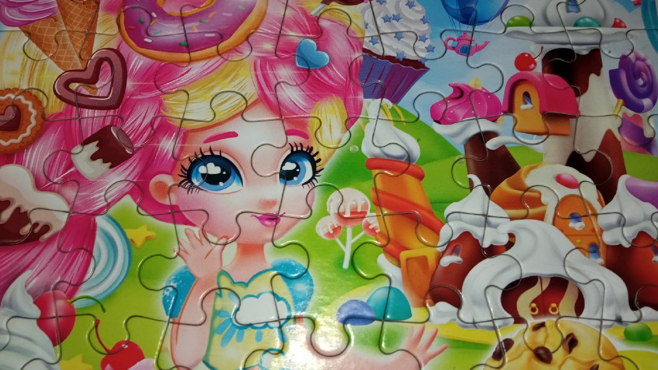 Пазл Куколки Сладкое Королевство - собираем пазлы для детей | Polinka-Vitaminka