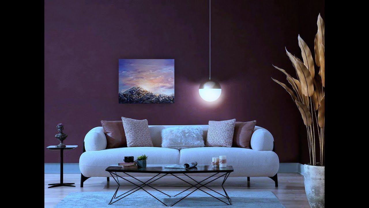 Картина "Рассвет в горах". Художник Алёна Радуга