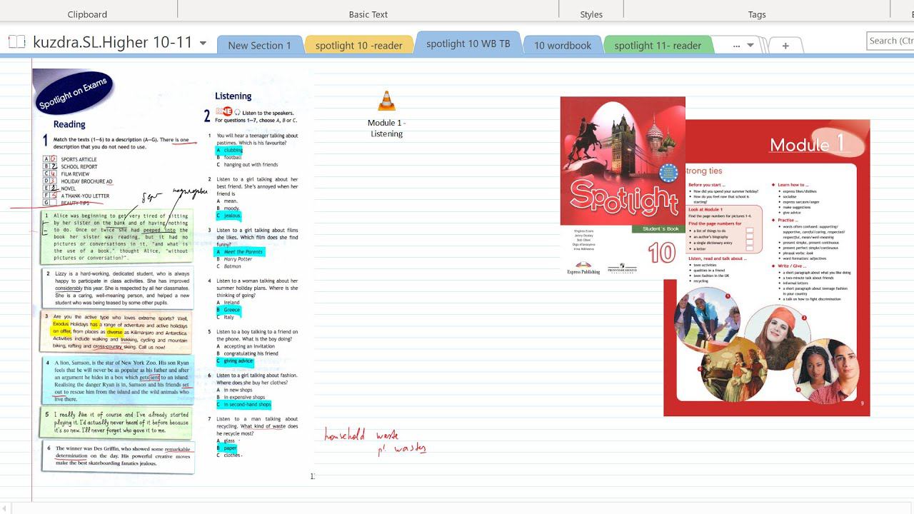 23. Spotlight 10. Module 1. Spotlight on Exams. Workbook