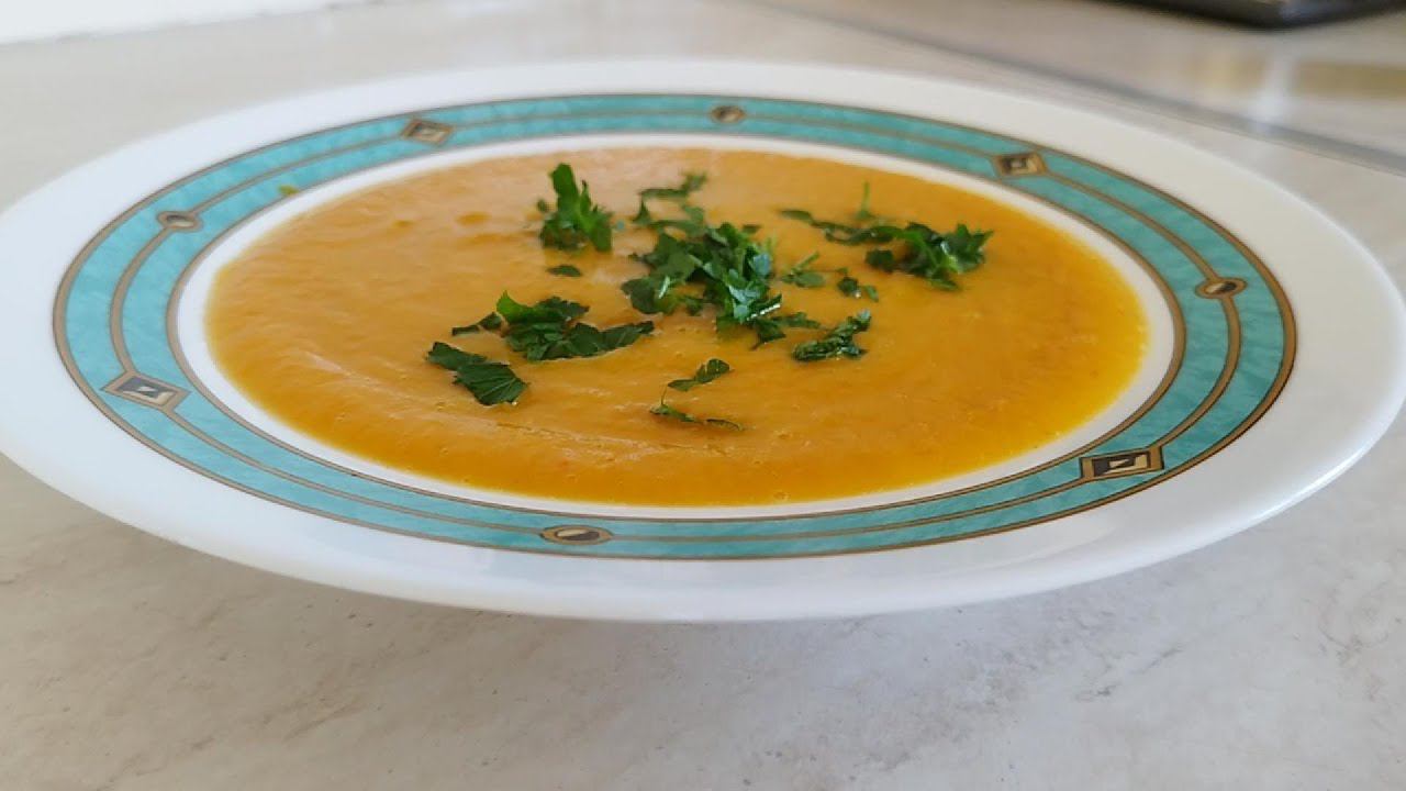 The most delicious pumpkin puree soup. That's how they make it in Switzerland.