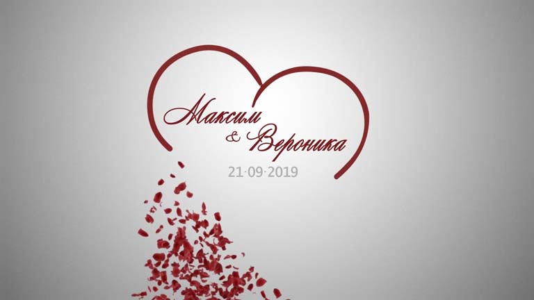 ПРИГЛАШЕНИЕ НА СВАДЬБУ "ЛЕПЕСТКИ РОЗ" • 046 • https://videopriglashenie.com