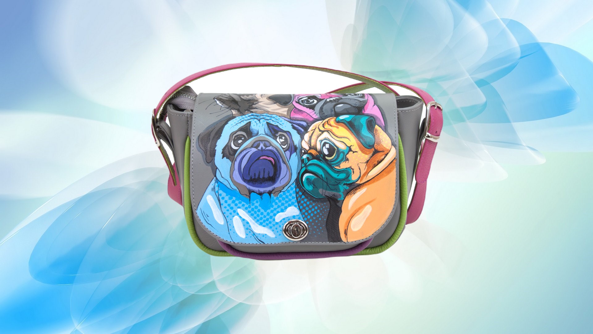 Сатчел "Мопсы" Pelle-Volare