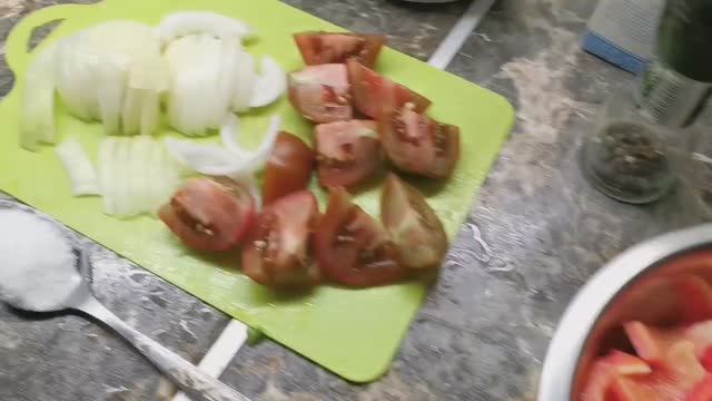 Лосятина с овощами