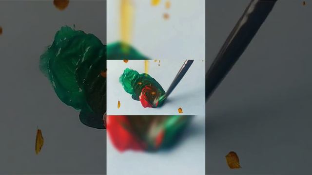 Смешивание красок. Художник Александра Миркушова