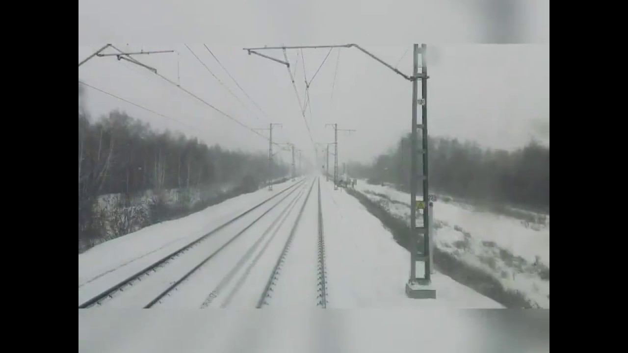 Зимний вариант. Едем в соседнее "село" Шумиха глазами машиниста