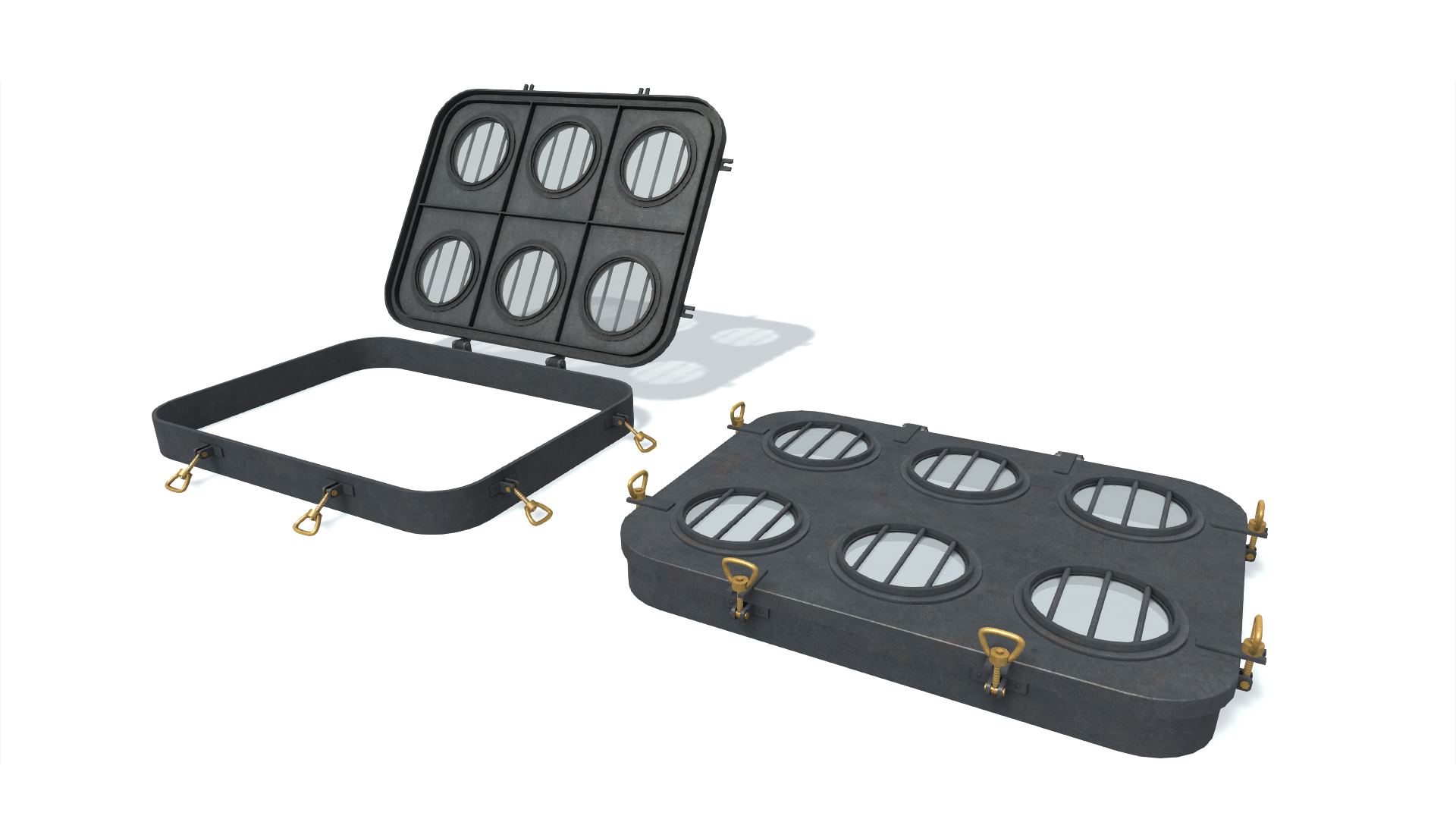 3D модель. Палубный люк.