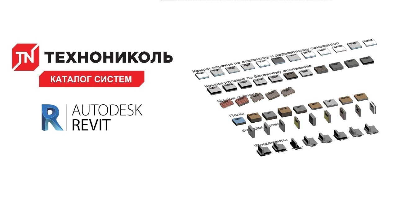 Каталог систем ТЕХНОНИКОЛЬ  REVIT