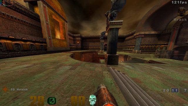 Quake 3 arena 4k, сложность крутой, прохождение DM7