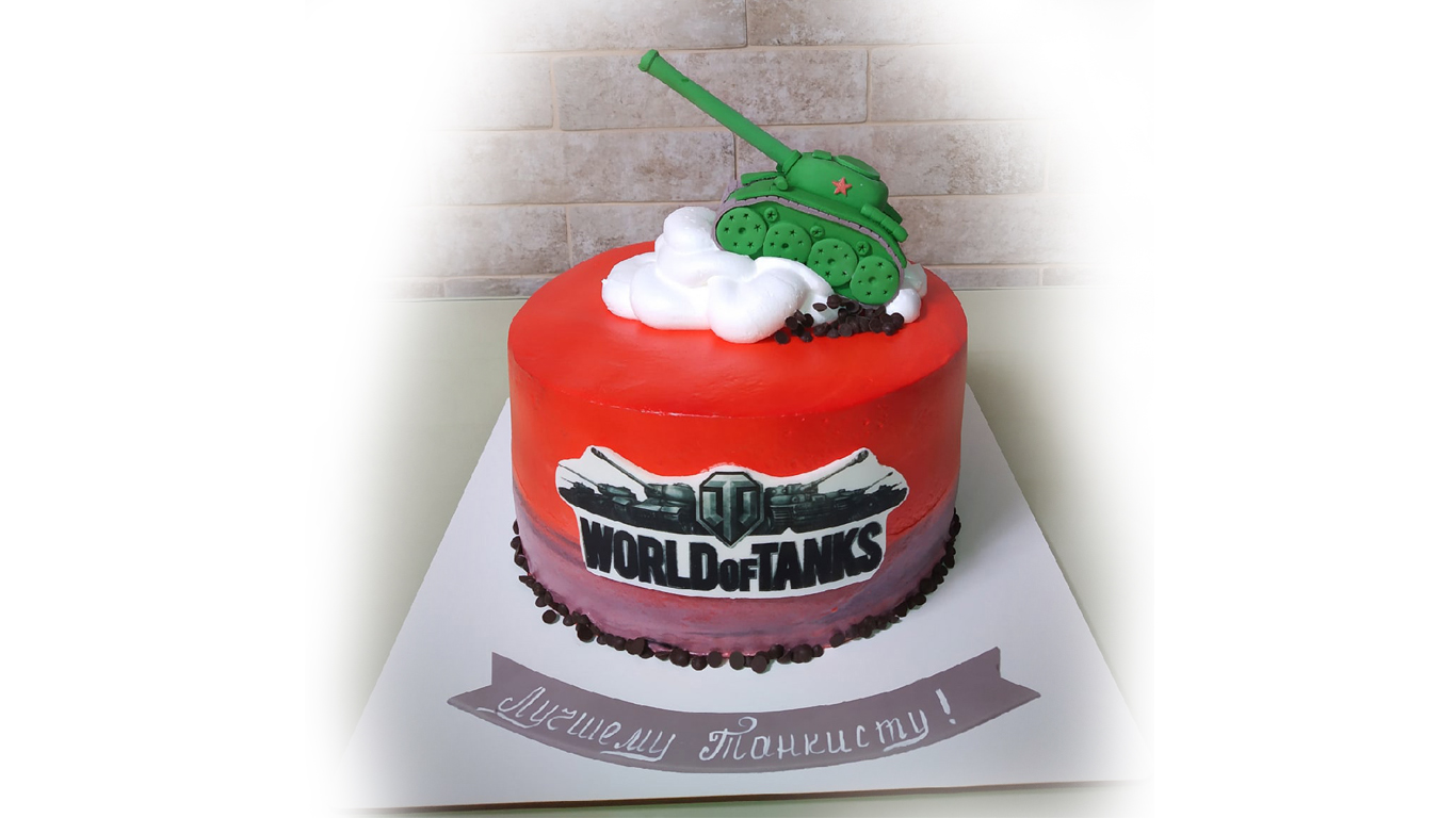 торт с танком.